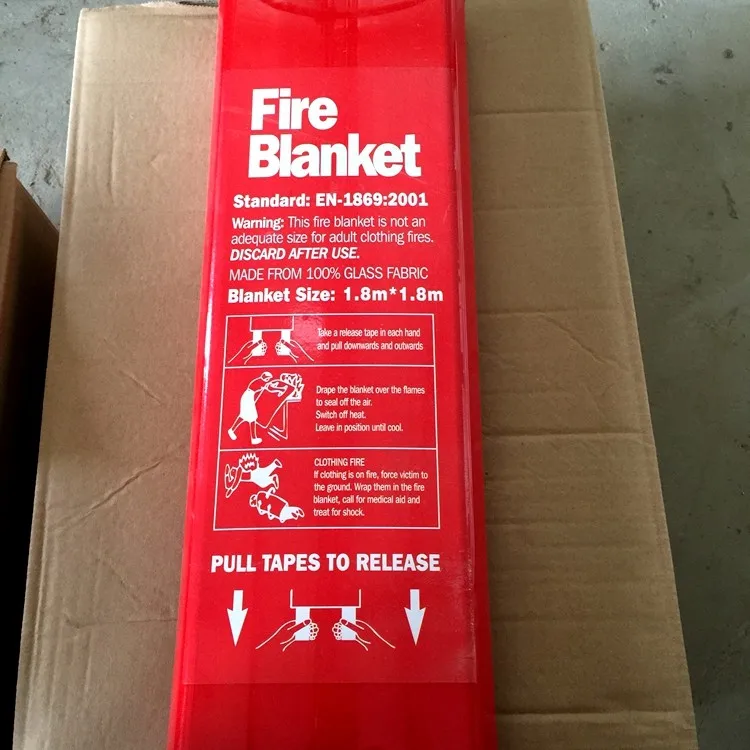 840gsm 1mm Different Specification Fire Blanket / Types Of Fire Blanket ...