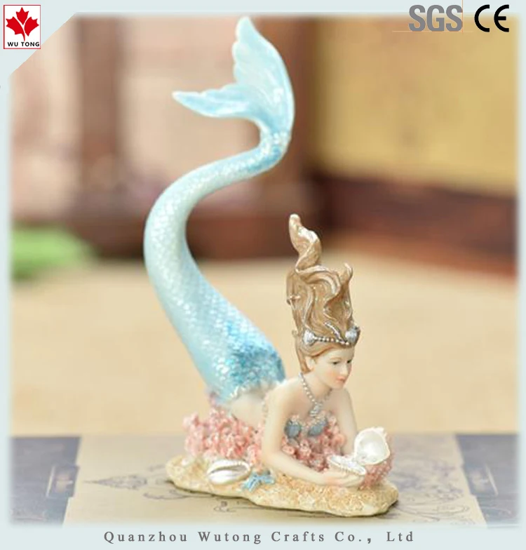 Aquarium Decoration Mini Crafts Beautiful Mermaid Statue - Buy Mermaid ...