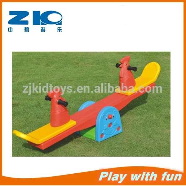 Indoor&outdoor Kids Plastic Double Animal Seesaw Rocking Horse On Sale ...