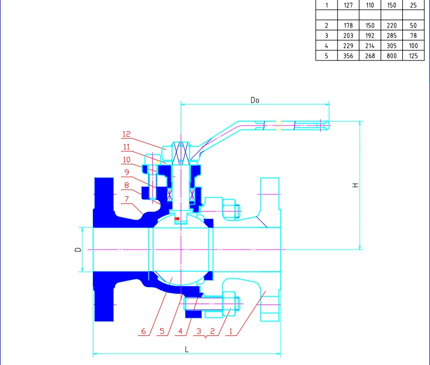 4" 150# Wcb Floating Ball Valve With Handles Cad Drawings - Buy Ball ...