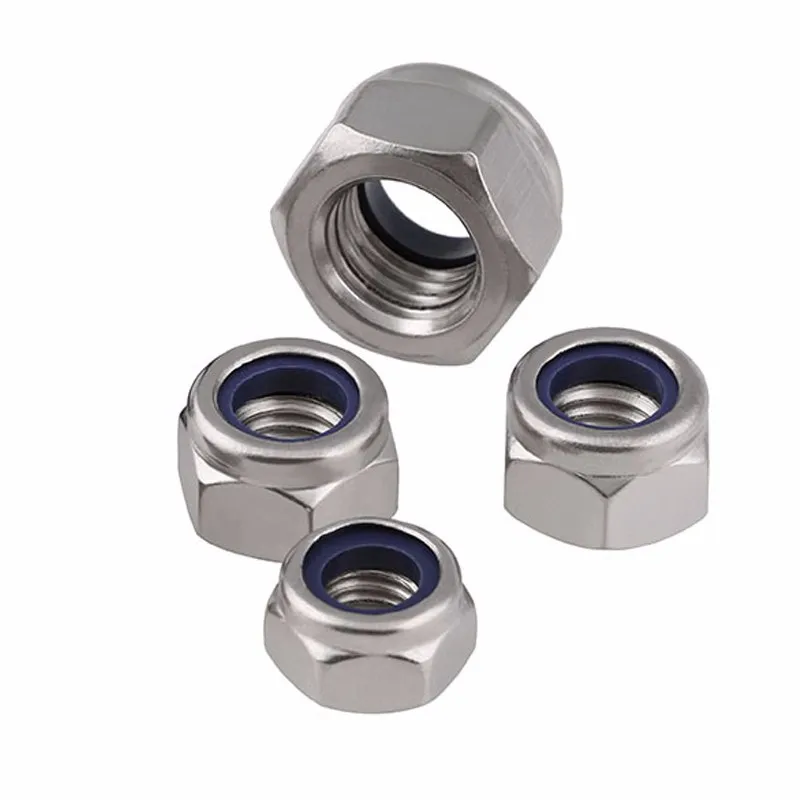 M6 M24 A4 70 80 Ss316 Hexagonal Tuerca De Nylon Din982 Din985 - Buy ...