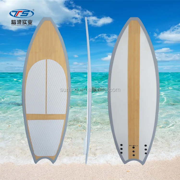 High Quality Fiberglass Bamboo Veneer Wake Surf Board - Buy Bamboo ...