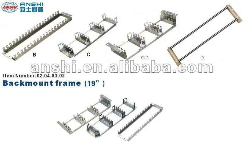 19 Inch 6 Ways Krone Back Mount Frame for 60 Pairs LSA Plus