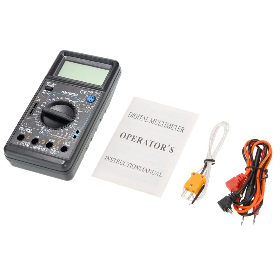 Multímetro Digital M890G DMM, Medidor de Voltagem AC DC, Amperímetro ...