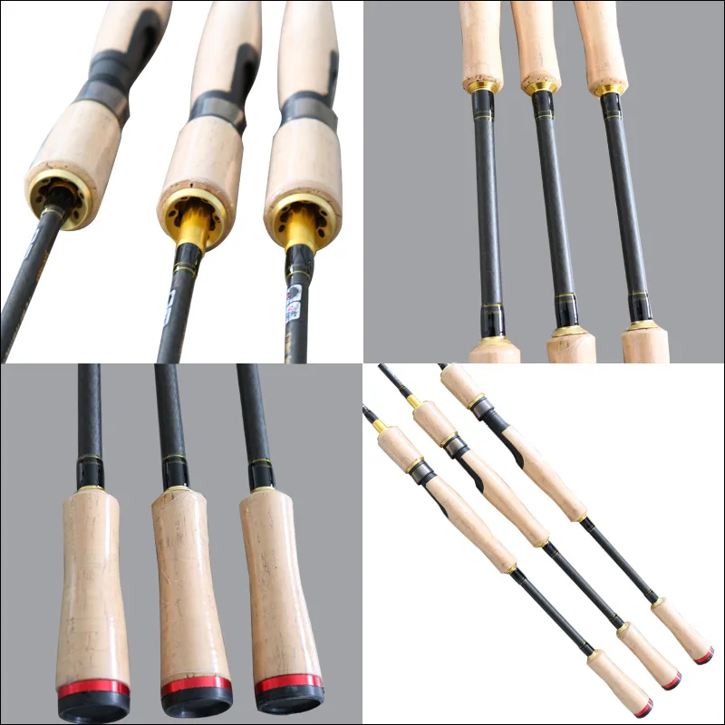 Afisher Wooden Handle Spinning Fishing Rod - Durable & Versatile