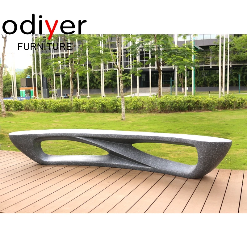 2018 Hot Sale Fiberglass Modern Bench for Indoor & Outdoor