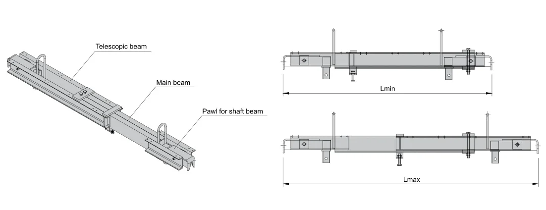 Steel Elevator Shaft Climbing Formwork Shuttering Platform