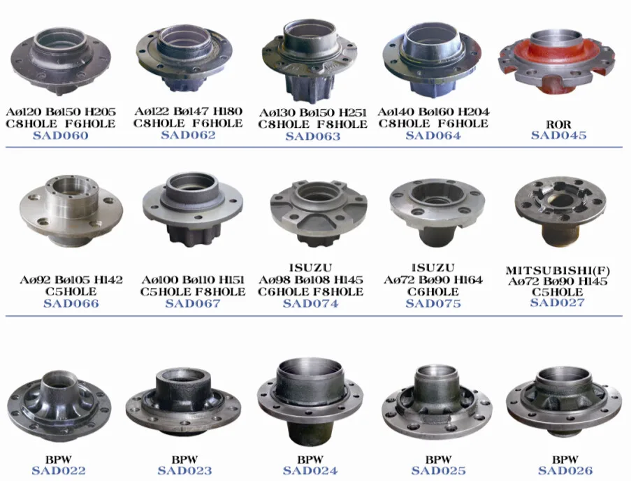 Wheel Hub 0327248930 0327262270 Hs01164501 0327280140 Hs01144501 ...