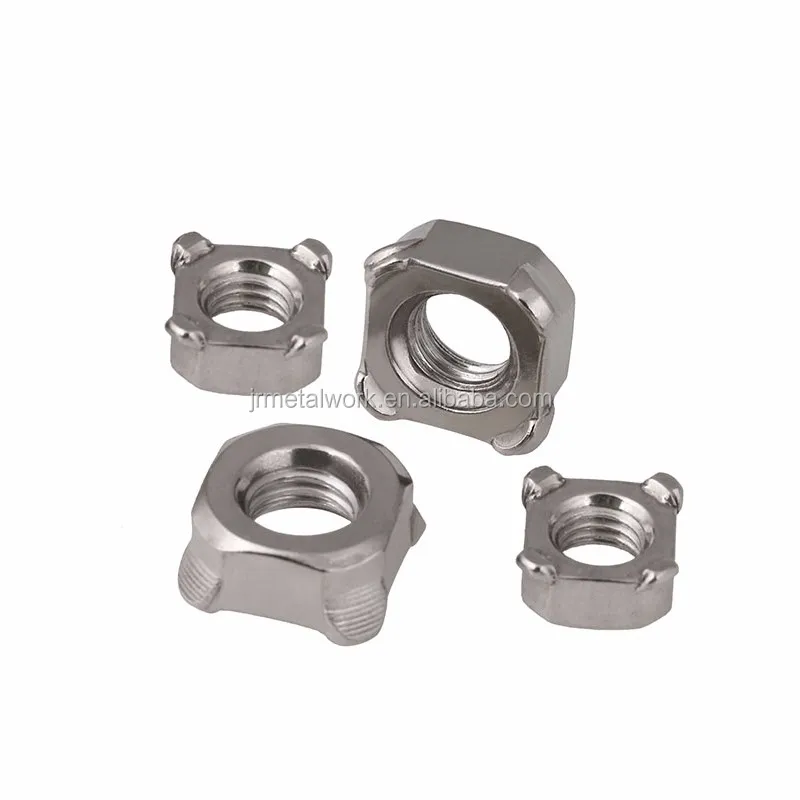 M14 M16 M18 Stainless Steel Ss304 Ss316 Square Weld Nuts - Buy ...
