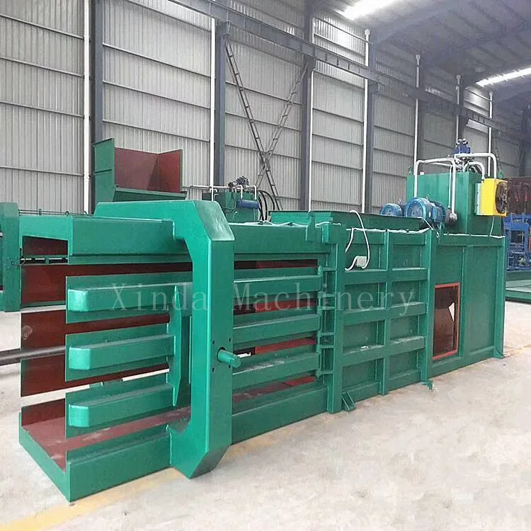 Double Chamber Horizontal Hydraulic Portable Cardboard Press Used ...