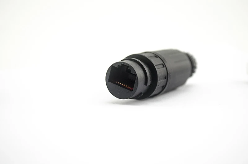 Liyuan Waterproof RJ45 Panel Mount Inline Connector Plug