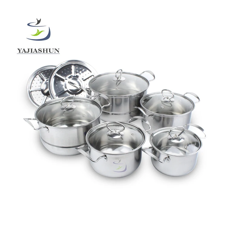 Indonesia Happy Baron 12 Pcs Cookware Set Stainless Steel Kitchenware ...