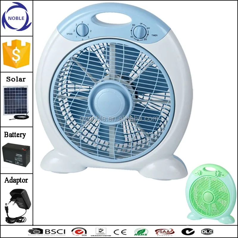 Hot Selling 12v Dc Mini Fan 10 Inch Solar Powered Box Fan With Pure ...