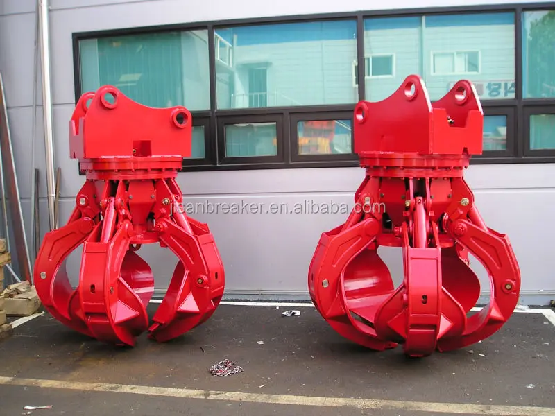 Orange Peel Grab, Hydraulic Material Grapple, Sunwad Scrap Grapple for ...