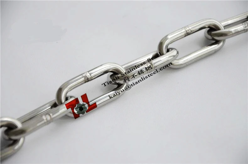 Sus 304 304 Stainless Steel Chain Link 12mm Diameter Din763 Long Link ...