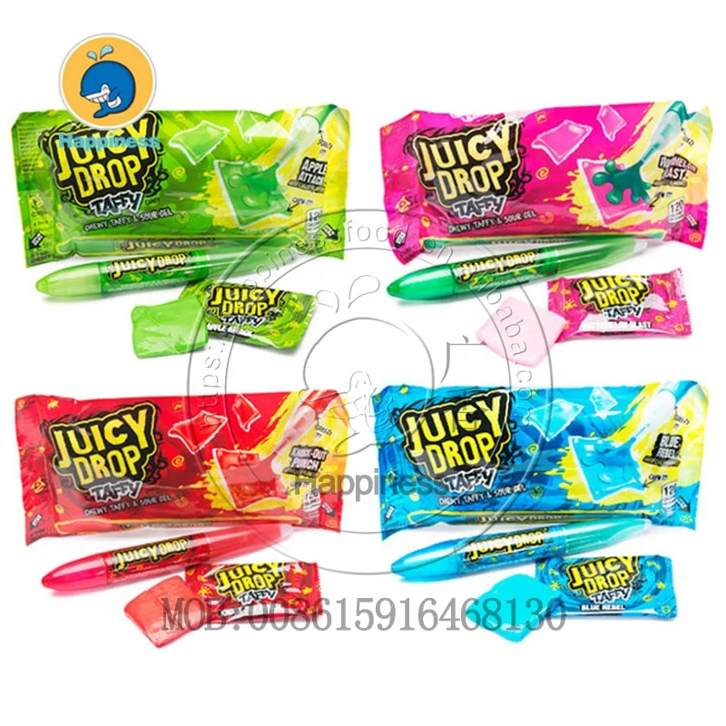 Pen Liquid Fruity Jelly Jam Drop with Soft Chewing Candy