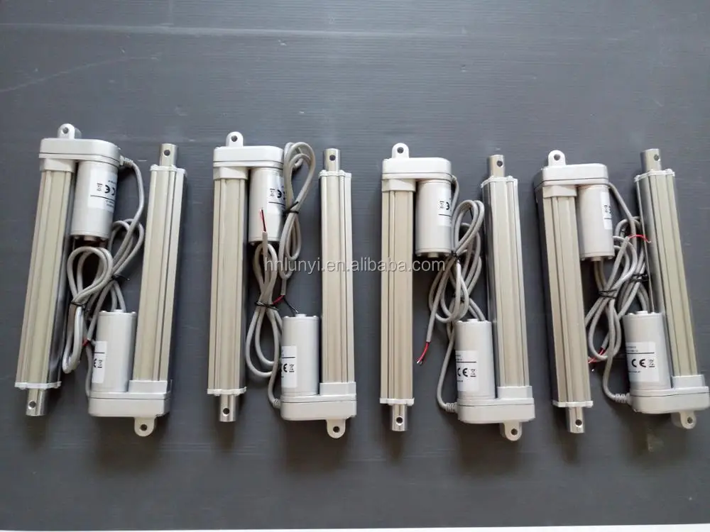 12v 24v Dc Micro Worm Gear Motor Linear Actuator For Curtain&blinds ...