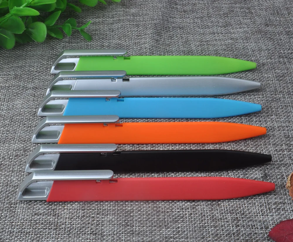 Free Sample Slim Cheap Plastic Rubber Triangle Shape Ball Pen for ...