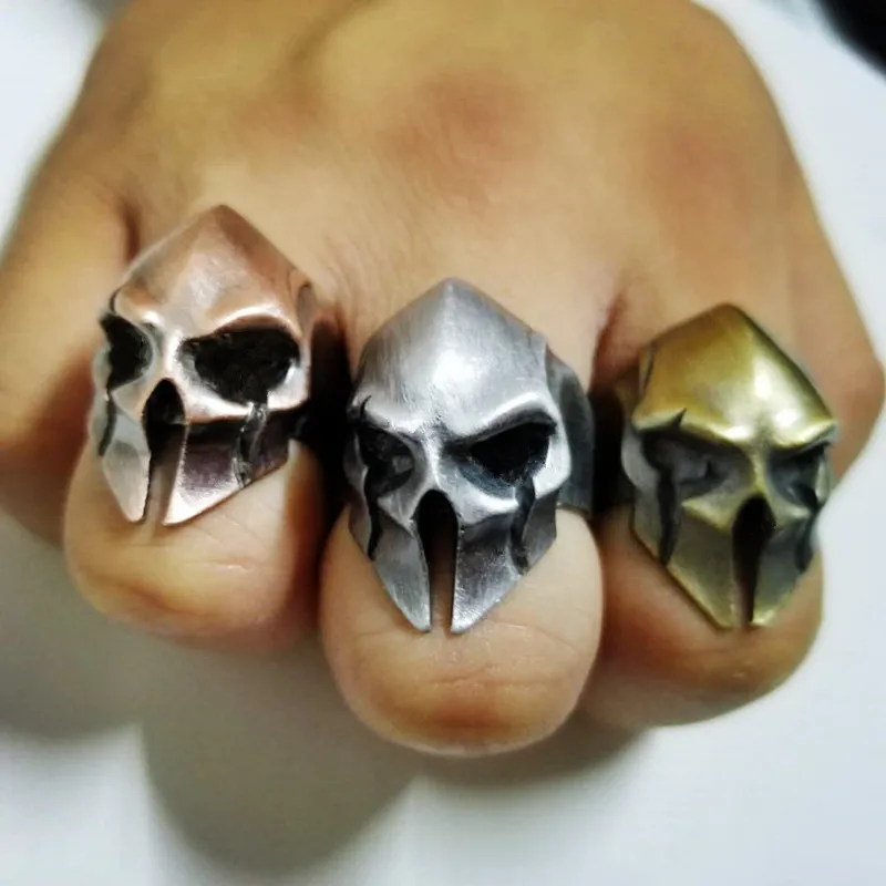 Gladiator Jewelry Spartan Helmet Rings - Fashionable & Durable