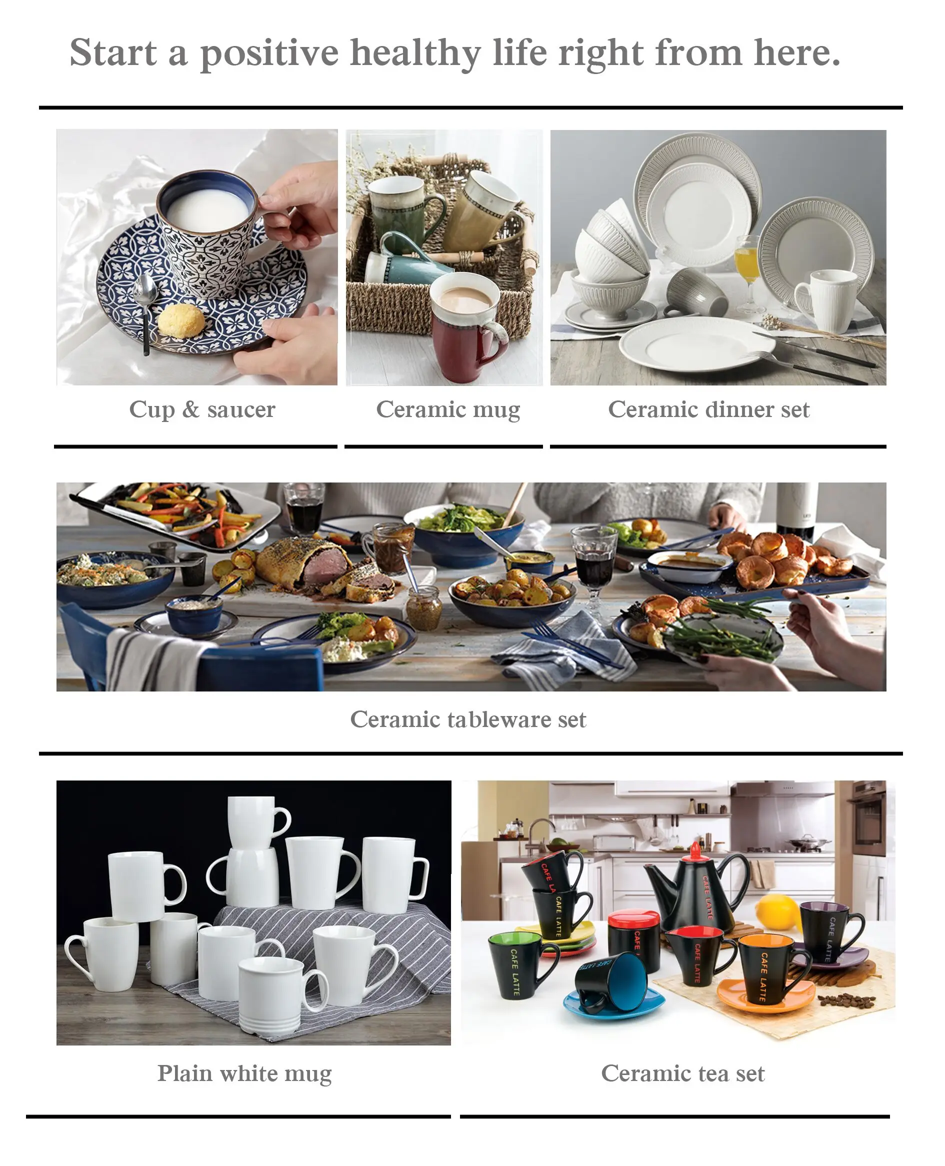 Oriental Style Special Rim Brown Color Stoneware Long Round Square ...