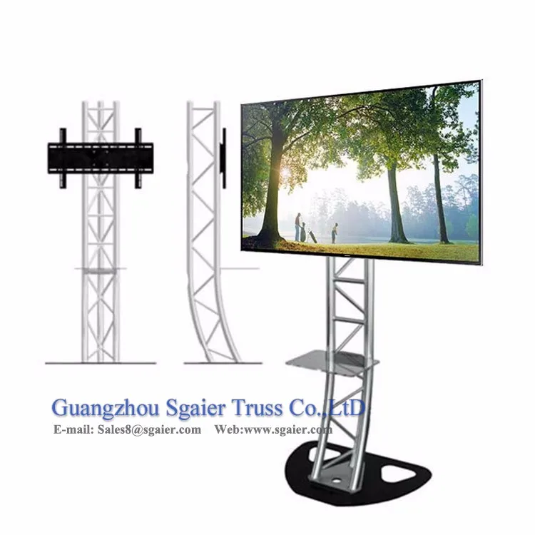 Flat Screen TV Truss Stand Mount by Sgaier Truss Manufacturer
