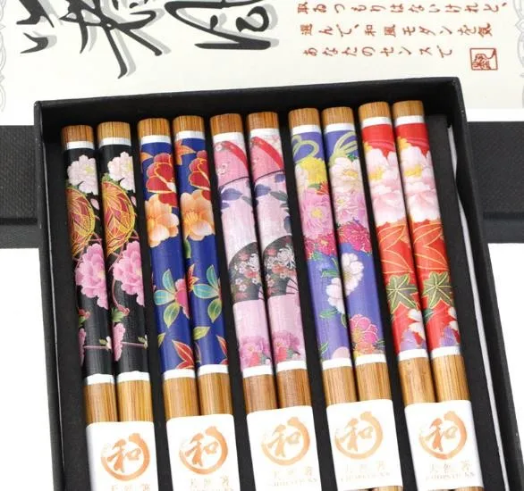 Disposable Chinese Traditional Chopsticks 5pcs In A Set Gift Box - Buy ...