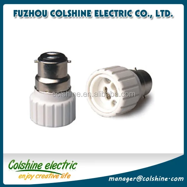 Colshine Ce Plastic Lamp Holder B15d To E27 Adapter - Buy B15d To E27 ...