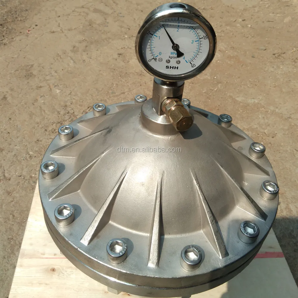 Stainless Steel 316 Diaphragm Pulsation Damper For Water Treatment ...