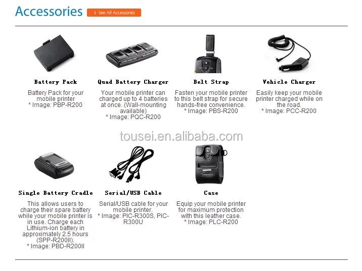 Bixolon Spp-r300 Android Os の無線 Lan 、 Ios Bluetooth ポータブル携帯ミニサーマルレシート ...