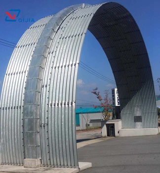 Reinforced Steel Bridge Half Circle Galvanized Corrugated Steel Arch ...