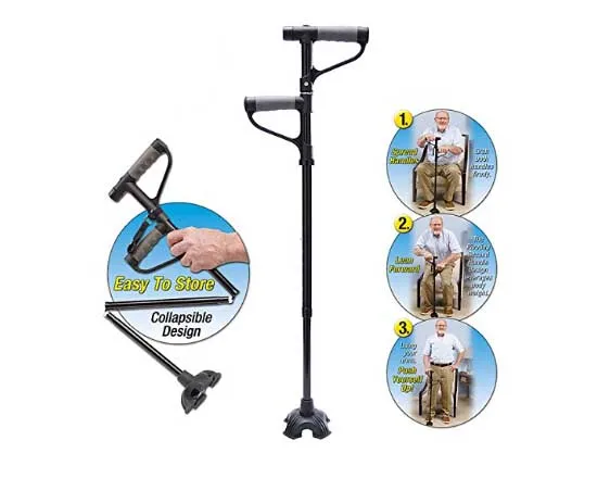 Two-handle Walking Cane 2-handled Cane Dependable Folding Cane With ...