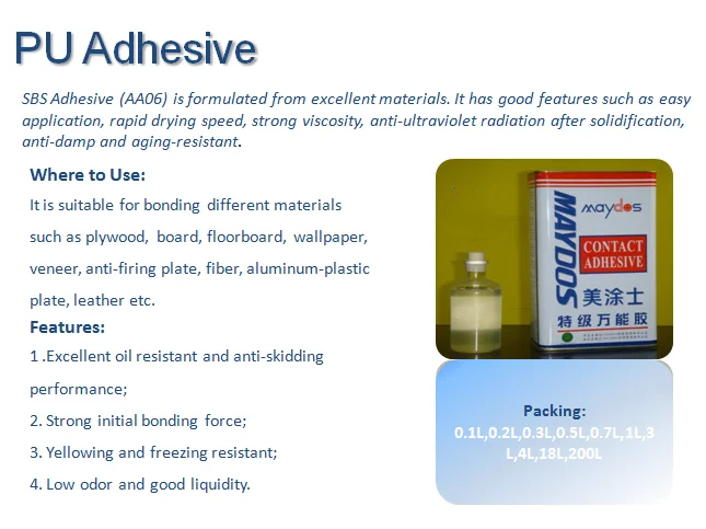 Maydos Contact Adhesive - Durable Chloroprene Rubber Glue