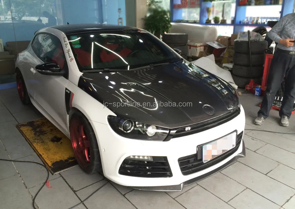 R Style Carbon Fiber Engine Trunk Hoods For Vw Scirocco - Buy Scirocco ...