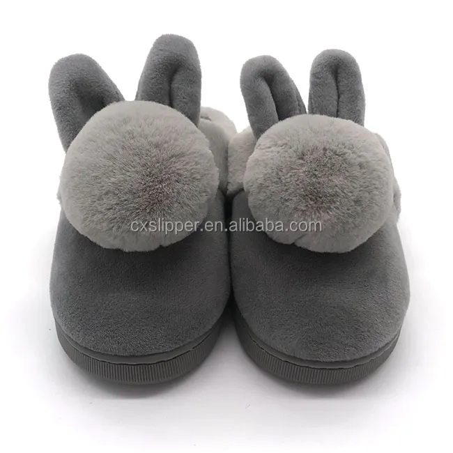 Winter Children Fluffy Animal Rabbit Slippers for Kids
