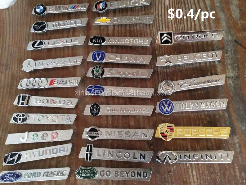 Custom Low Price Car Mat Metal Nameplate Emblem for Brand Logo ...