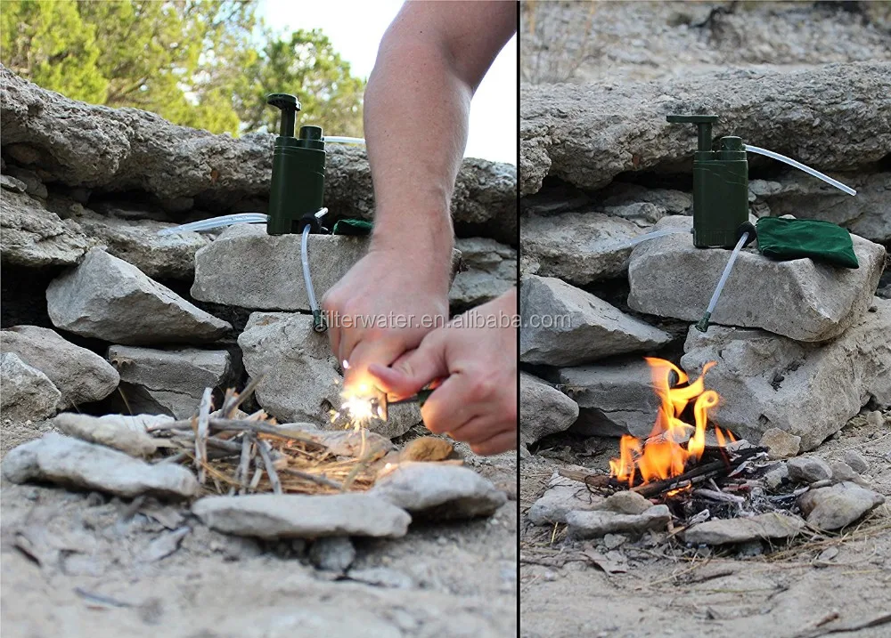 Quanj Water Filter - Portable 6-in-1 Emergency Survival Kit