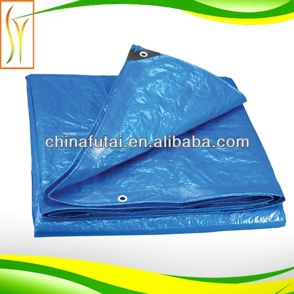Finished Pe Tarpaulin Sheet With Pp Rope And Eyelets Waterproof Tarpal ...