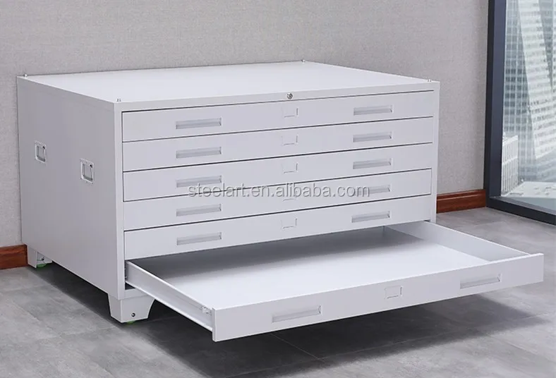 A0 Metal Drawing Map Paper Storage Cabinet - Steelart