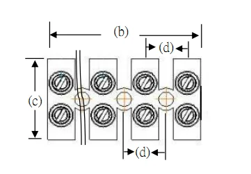 94-v2 Grade T110 450v Plastic Screw Terminal Block For Wiring 6mm2 ...