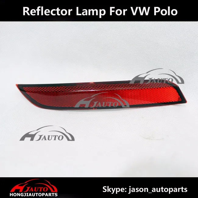 Rear Bumper Reflector Lamp Lights For Vw Polo 6rd945105 / 6r0945105 ...