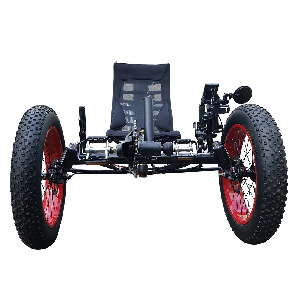 Outdoor Fun Off Road Racing Fat Tyre Recumbent Trike Adult Electric ...