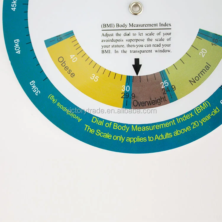 V-t025 Promotional Round Shape Body Tape Measure Bmi Calculator Wheel ...