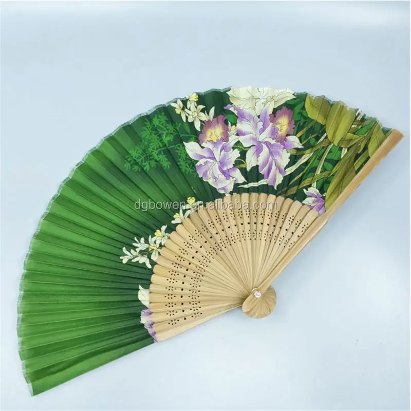 Raw Silk Fan Handicrafts Chinese Style Ladies Wind Craft Fan Cherry Fan ...
