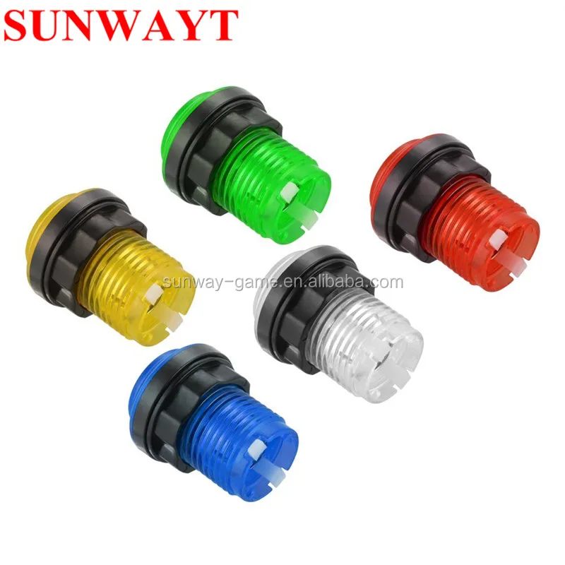 32mm Arcade Game Machine Transparent Waterproof 5v/12v Small Round Led ...