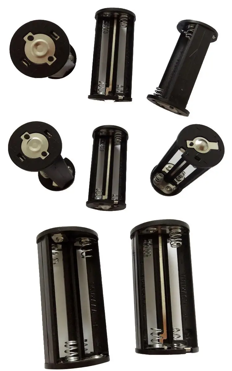 4aaa 6v Black Round Battery Holder Box - Buy Battery Holder,Battery Box ...