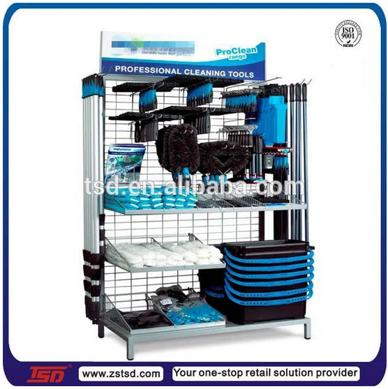 Retail Store Pos Floor Slatwall Power Tool Display Stand Tools Display ...
