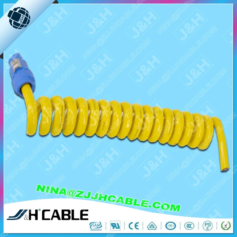 Ce Certified Spiral Spring Cable With Pvc/pu/pp/tpe Insulated - Buy ...