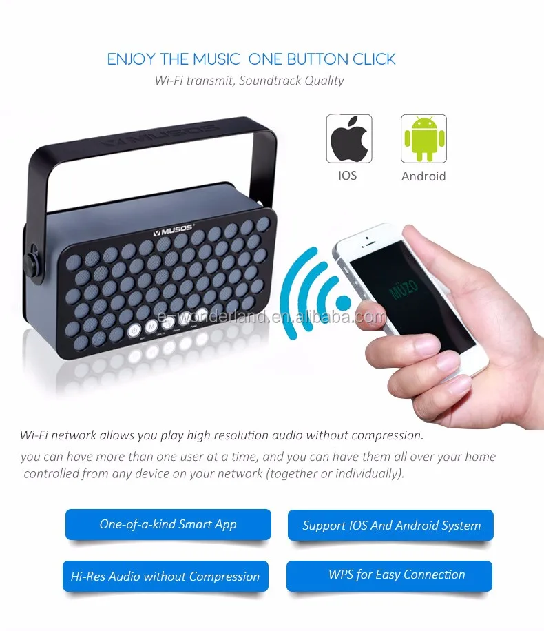 Factory Oem 2.1 Wifi Speaker System With 15w Tweeters Use Player/wi-fi ...