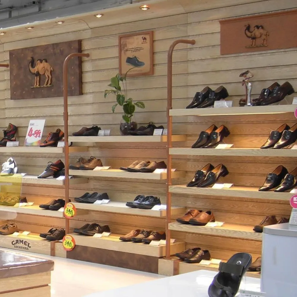 Custom Steel Pegboard Stand Shoe Display Shelf - Buy Shoes Display Wall ...