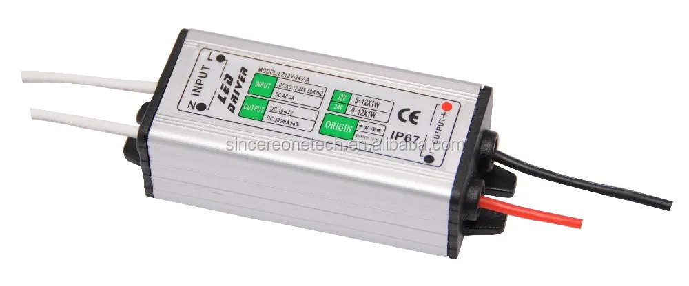 China Power Supply Waterproof Solar Led Driver 24v 9-12x1w Boost Driver ...